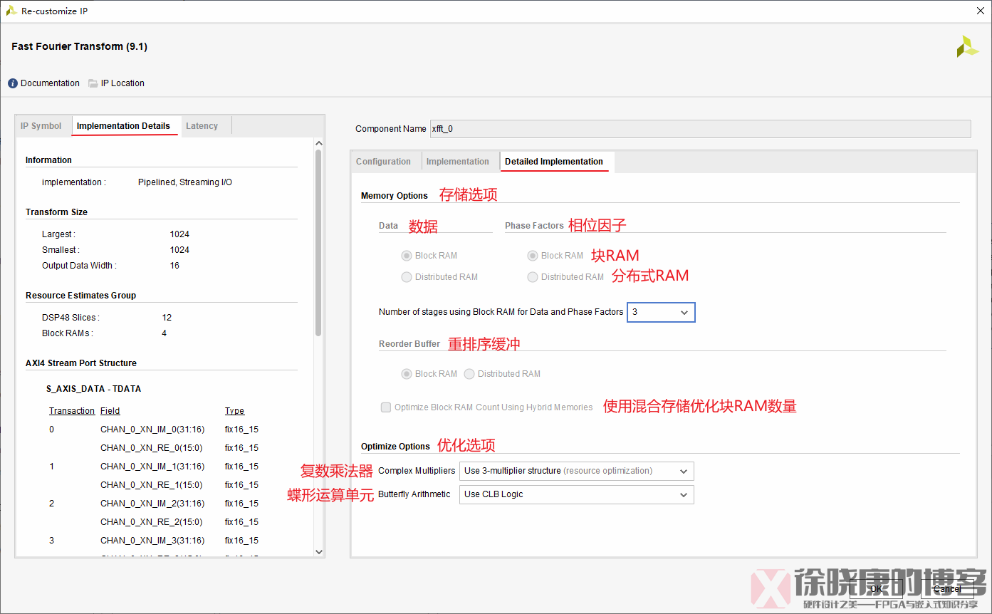 Xilinx IP解析之 Fast Fourier Transform(FFT) v9.1_复数乘法器ip核输出码型-CSDN博客